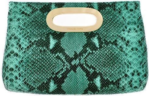 Michael Michael Kors Berkley Python-Embossed Clutch: Handbags: Amazon.com