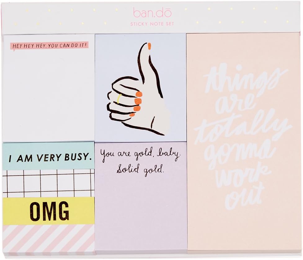 Ban.do 54190 Sticky Note Set Thumbs up, 8-Count : Amazon.ca: Office ...