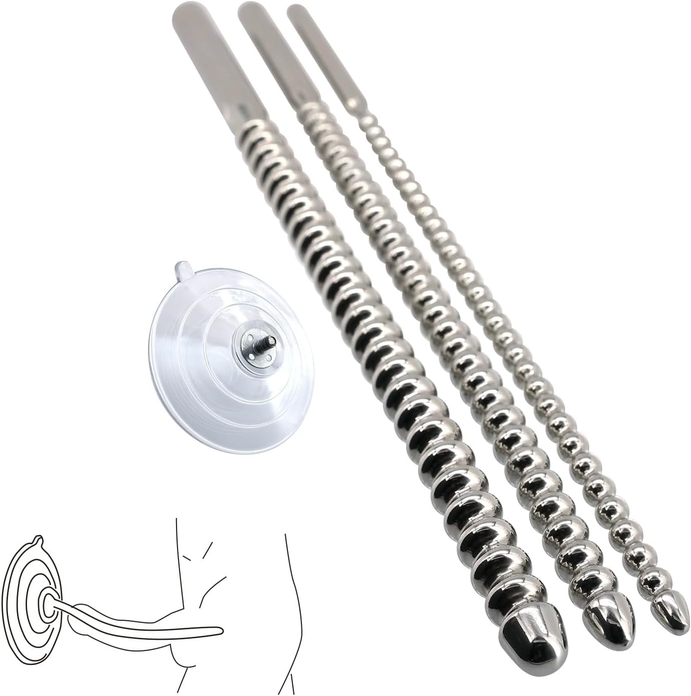 Amazon.com: Stainless Steel Urethral Dilator Sound Sex Toys-catheters & Sounds Adult Toy Male ...