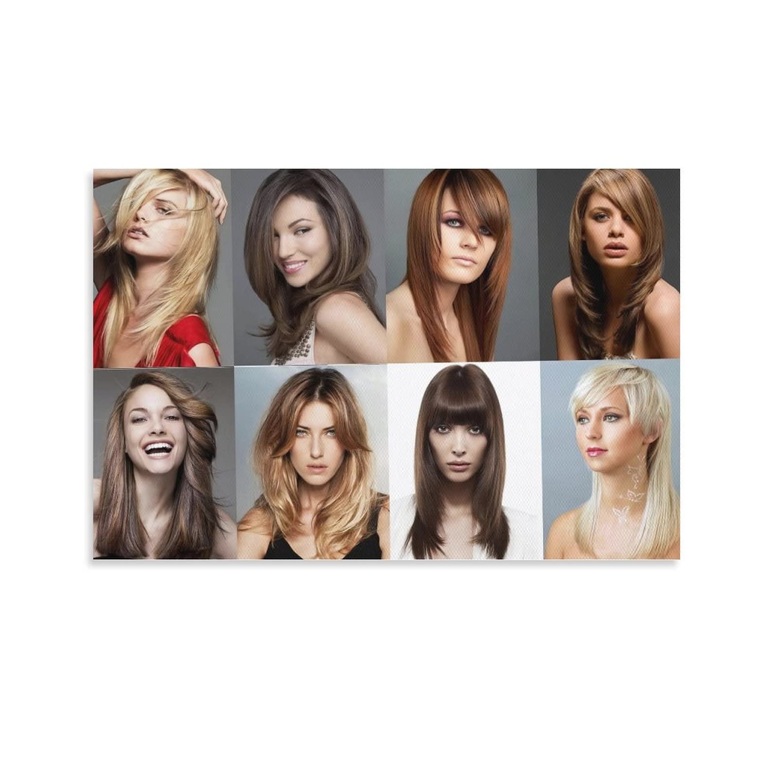 Amazon.com: FNFDKDK Barber Shop Poster Hairstyle Poster Salon Poster ...