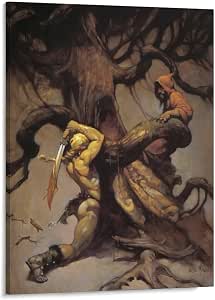 Amazon.com: Frank Frazetta Wall Art Prints Poster 16 Posters Art Print ...