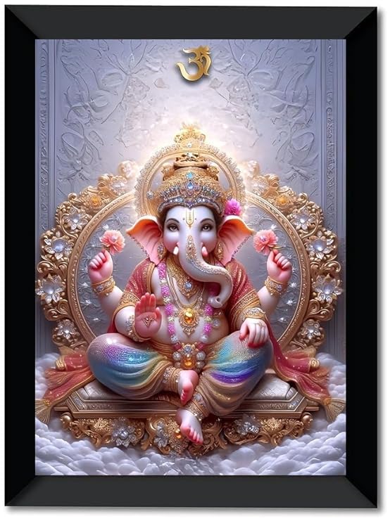 Beautiful Lord Ganesha Photo Frame Ganpati Photo Frame for Home Wall ...