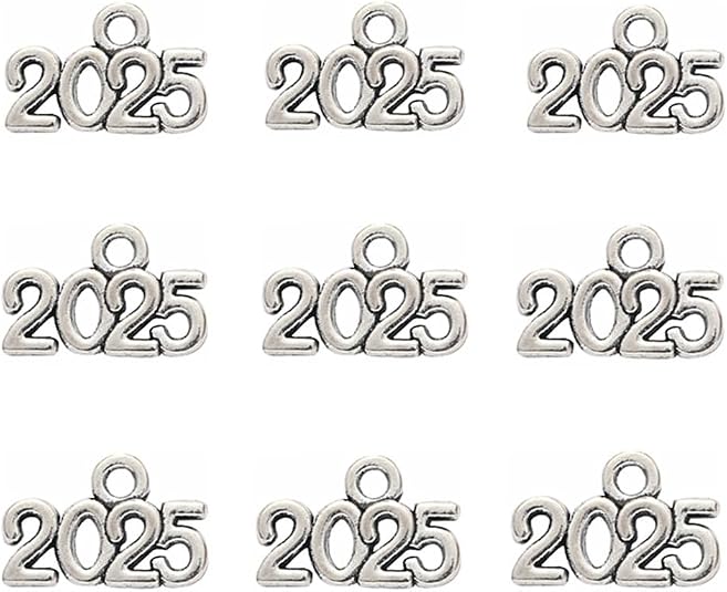 Amazon.com: Kinteshun Alloy 2025 Year Graduation Charm Pendant for DIY ...