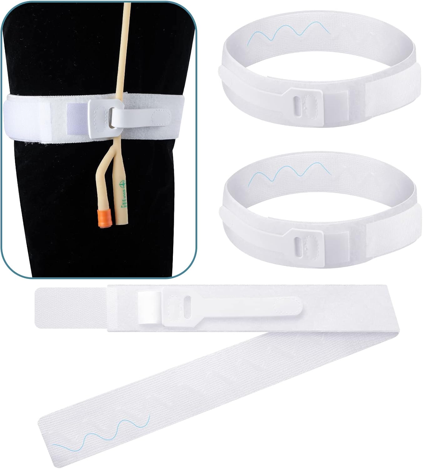 Buy Foley Catheter Leg Straps with Silicone Grip Foley Catheter Urinary ...
