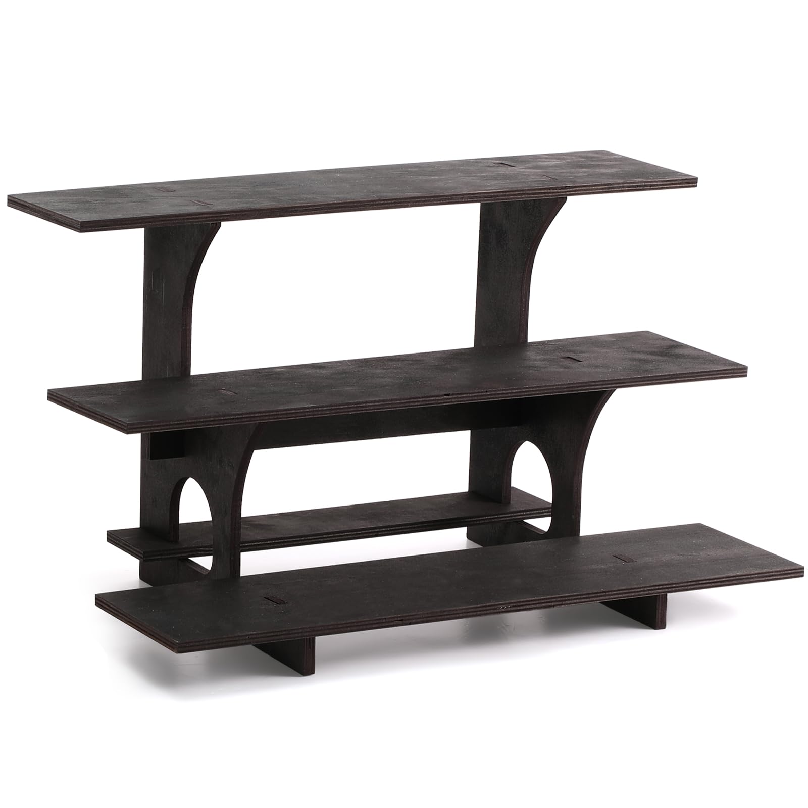 Amazon.com: 3-Tier Retail Table Display Stand Portable Retail Wooden ...