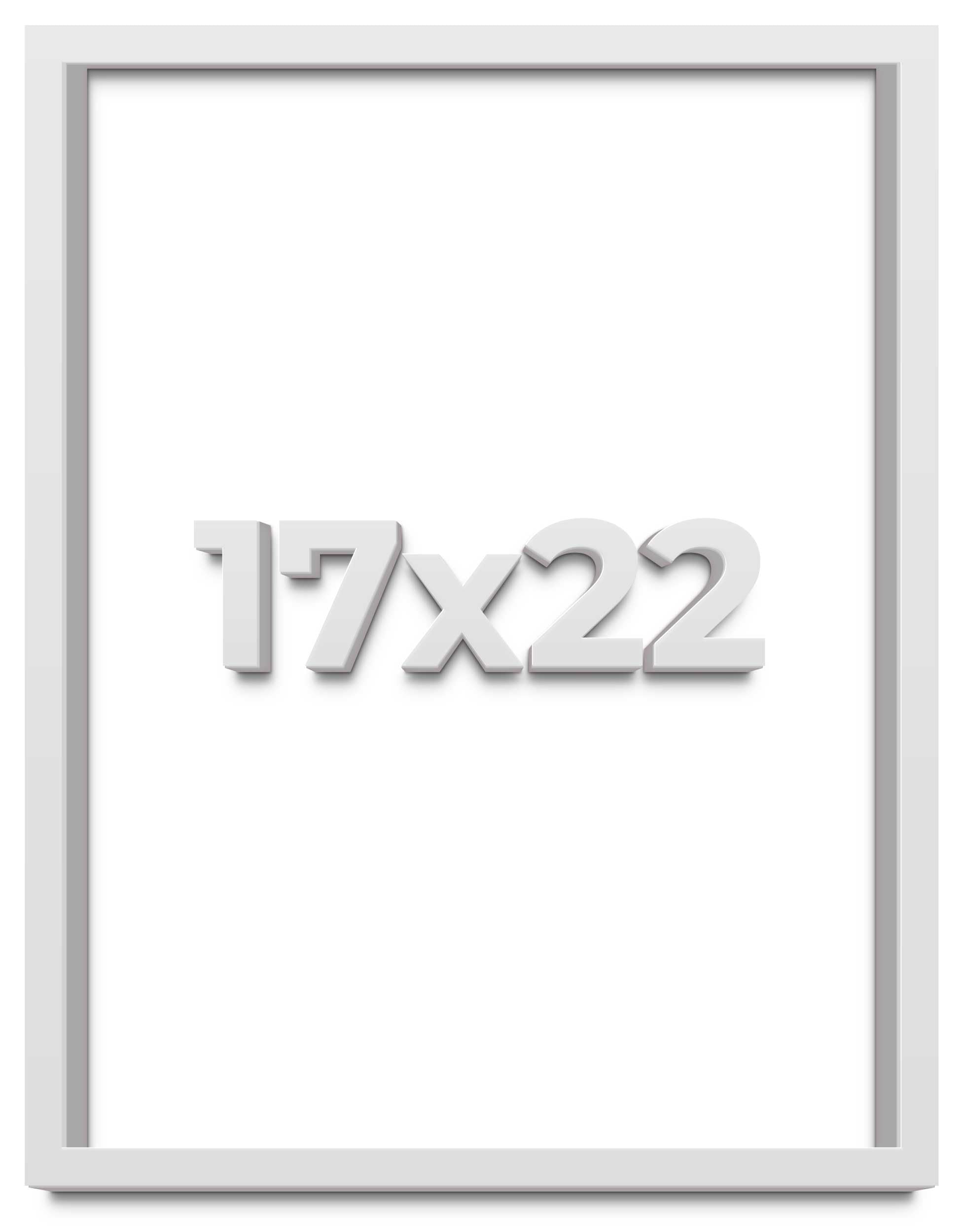 Amazon.com - 17x22 Shadow Box Frame White | 1 Inches Deep Real Wood ...