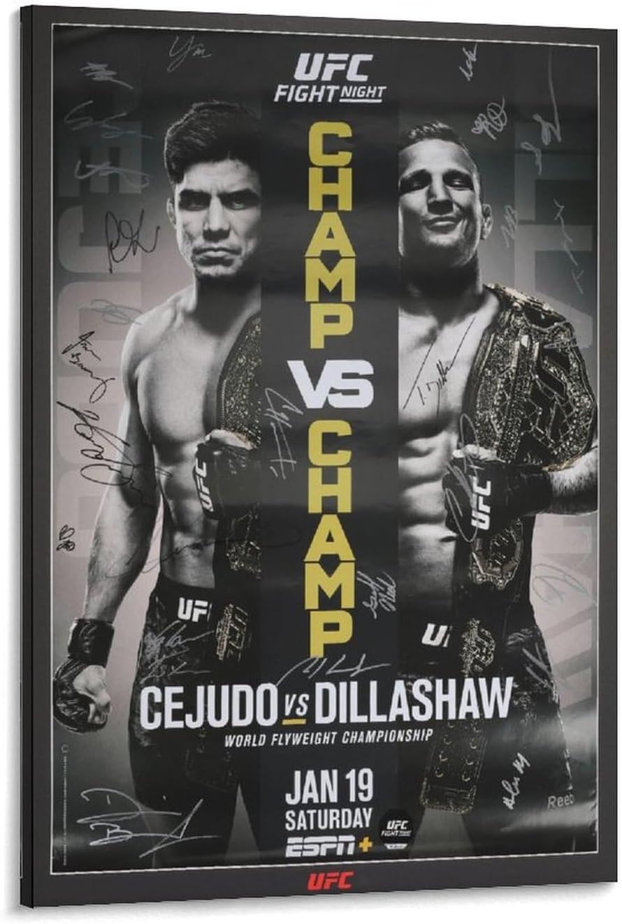 Amazon.com: Art Poster UFC Poster UFC Fight Night Cejudo Vs Dillashaw ...