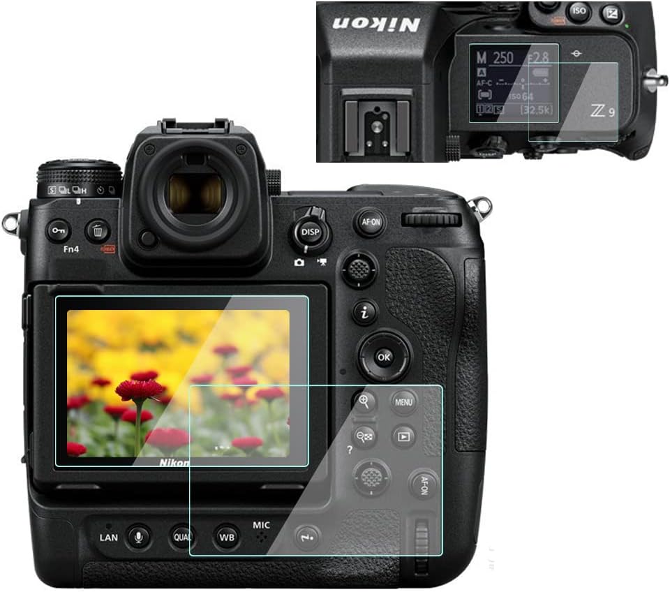 Amazon.com: VELLO LCD Screen Protector Ultra II for Select Nikon Z9, Z7 ...