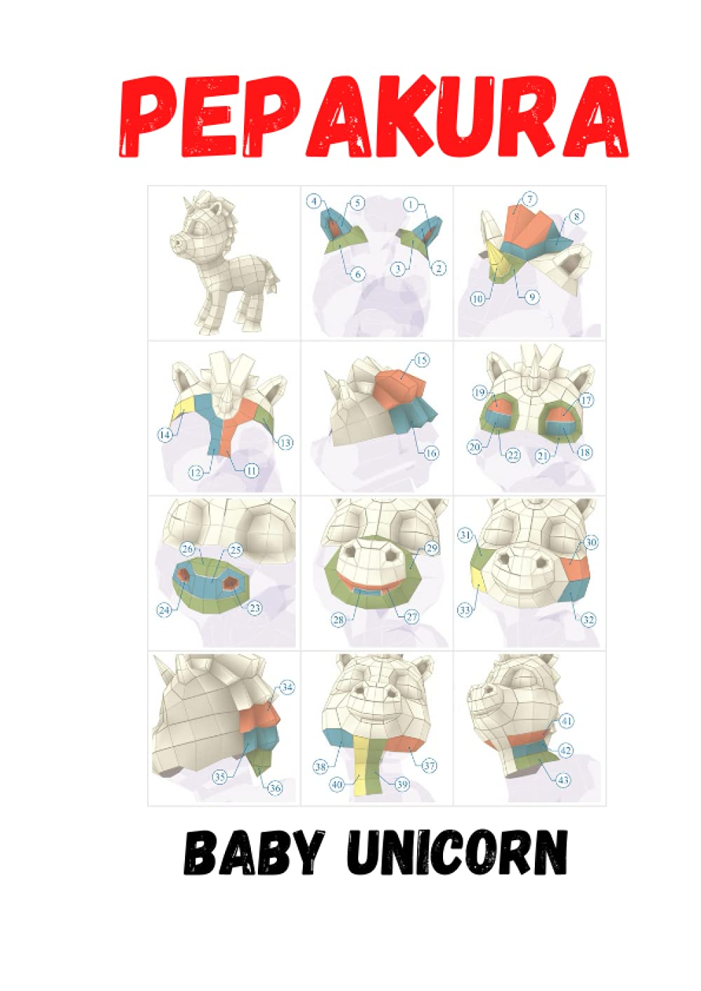 Buy PEPAKURA: Baby Unicorn: Papercraft, DIY Paper, decor pattern ...