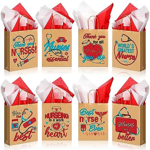 Amazon.com: 48pcs Nurses Week Gift Bulk Bags, Thank You Nurse Craft ...