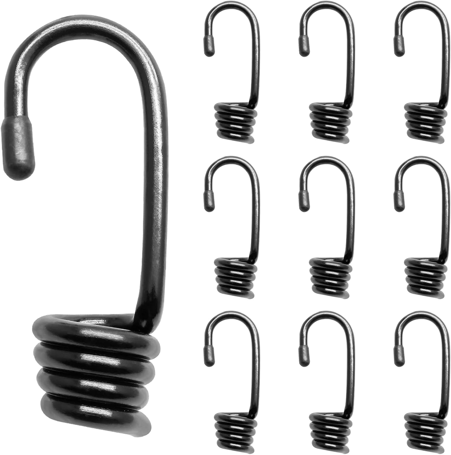 BokWin 10 Pcs Bungee Shock Cord Hook Plastic Coated Bungee Shock for 3/ ...