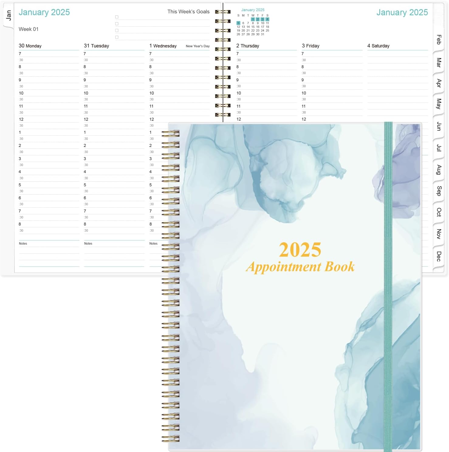 Amazon.com : 2025-2026 Appointment Book & Planner - 8.5" x 11" Daily ...