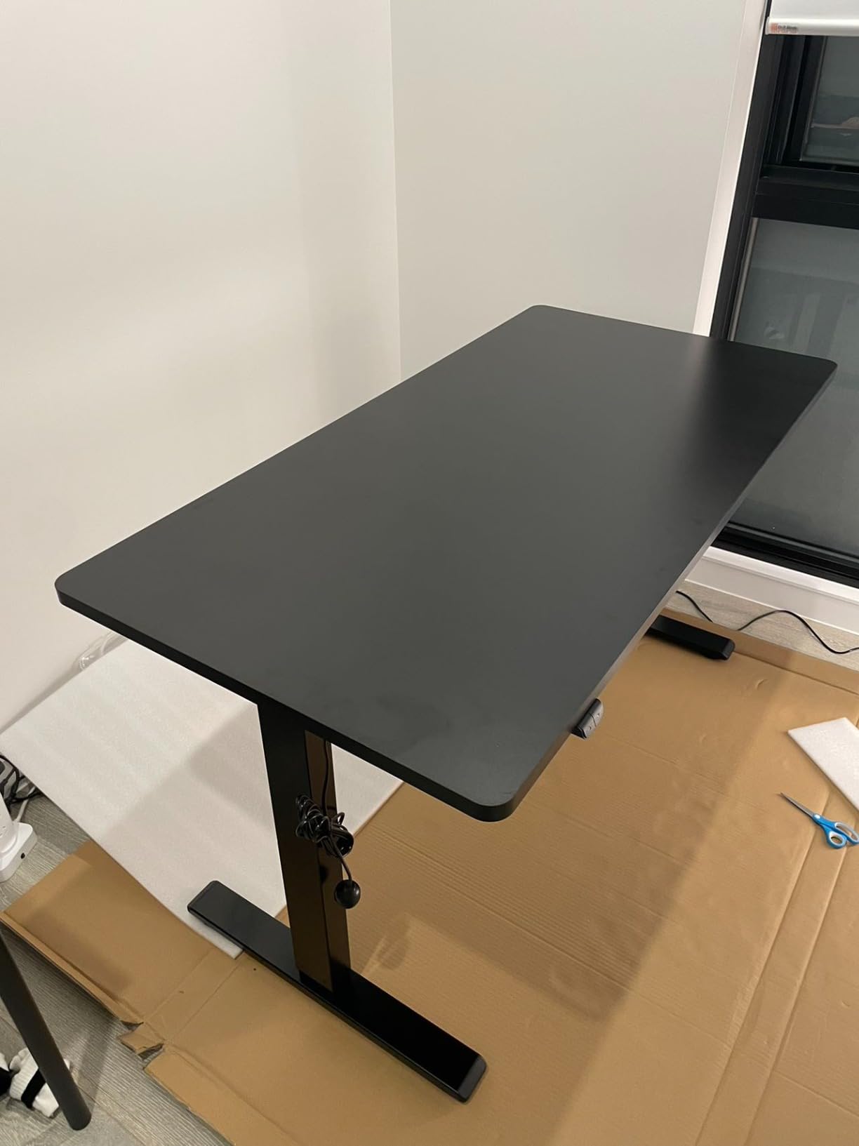 Oikiture Electric Motorised Standing Desk Dual Motors Sit Stand Desk ...