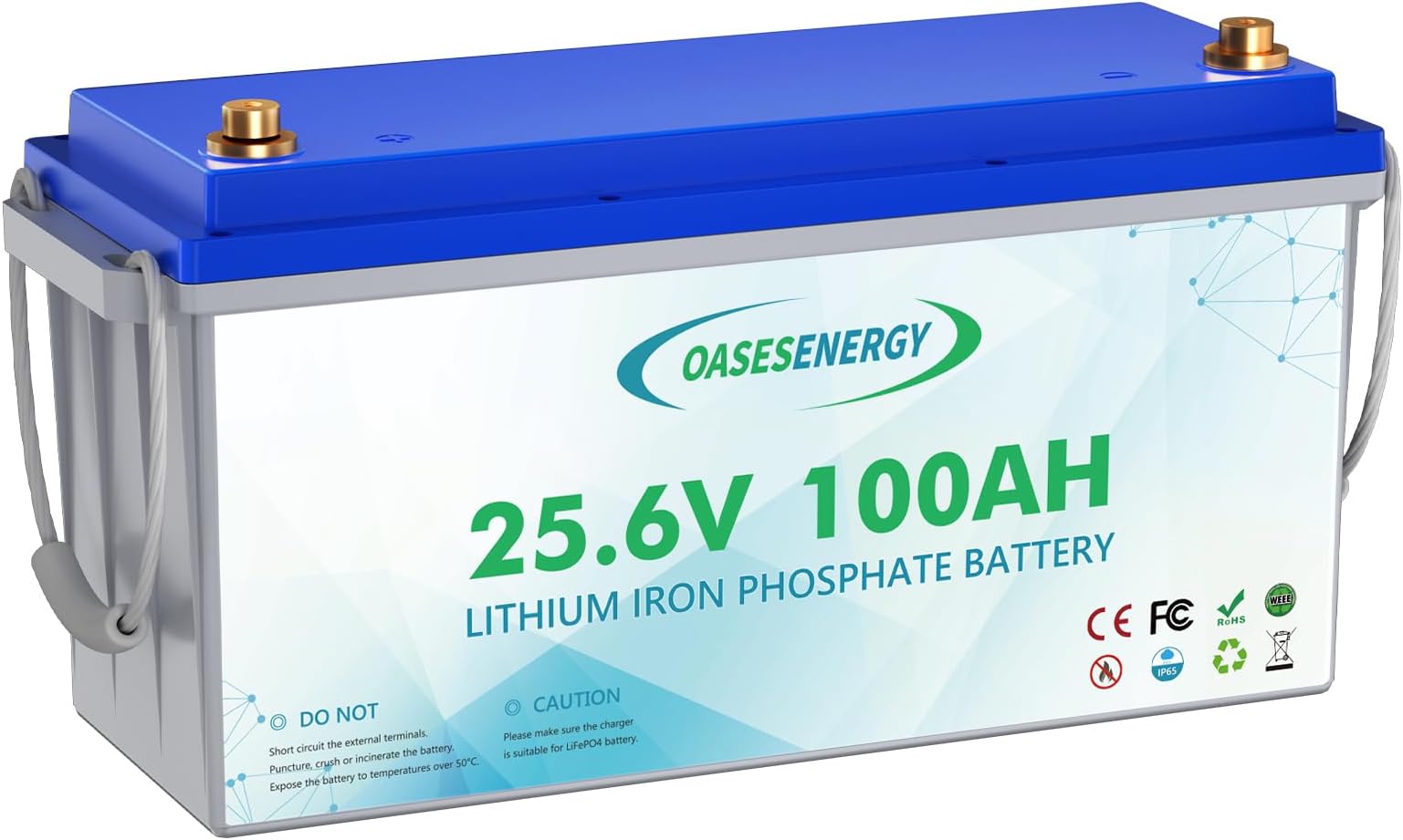 LiTime LiFePO4 24V 100Ah Lithium Batterie Max. 2560W Leistung und Max ...