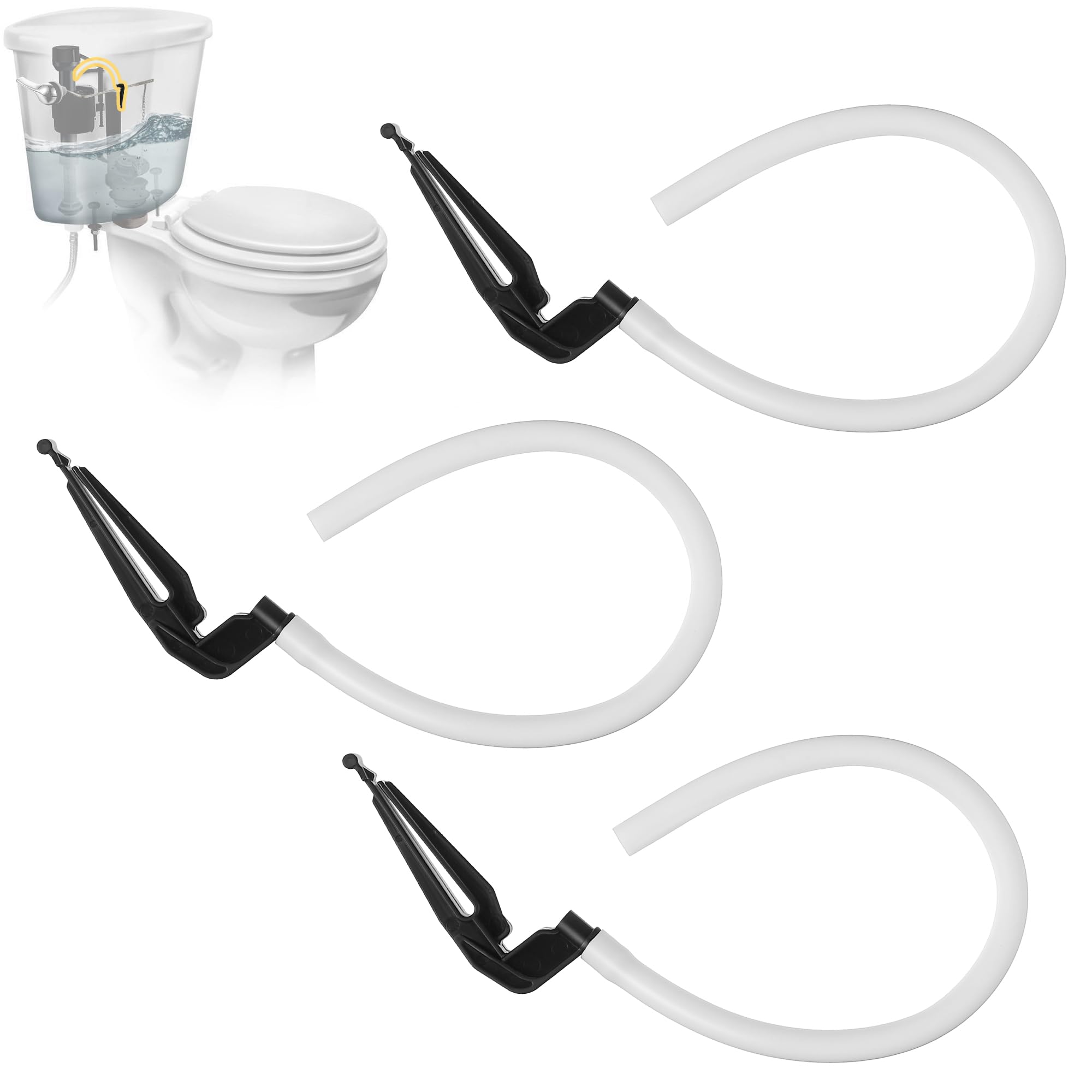 Amazon.com: Saillong 3 Pack Toilet Refill Tube and Clip Replacement ...