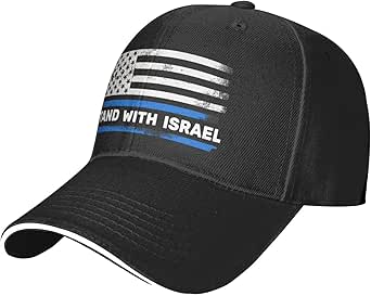 I-Stand-with-Israel-Support-Israel-Flag Unisex Baseball Hat Dad Cap Sun ...
