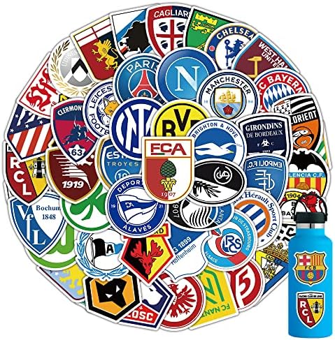 Amazon.com: 50 Pcs Soccer Stickers Decals 50 Pack for Laptop, iPhone ...