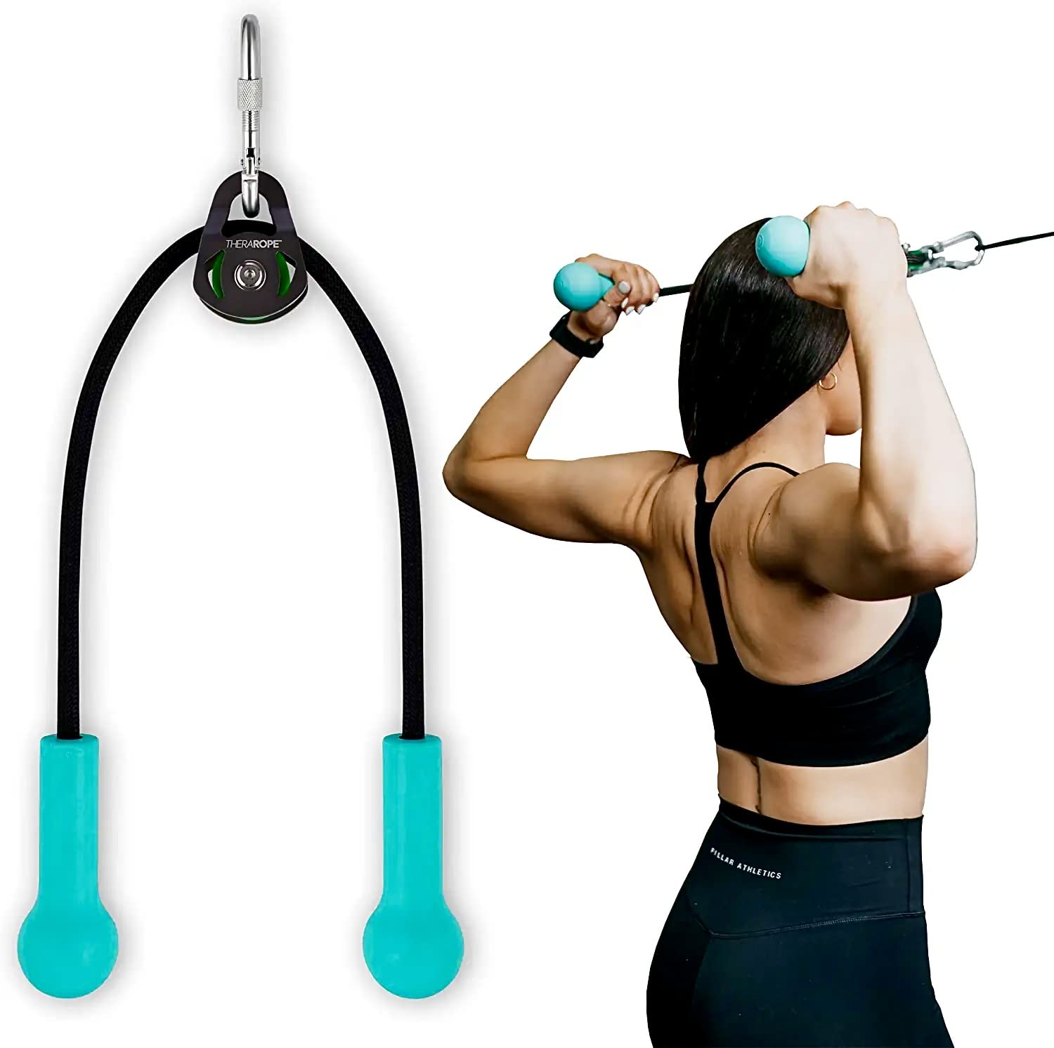 Buy TheraRope Ergonomic Tricep Rope on Pulley System for Optimal Muscle ...