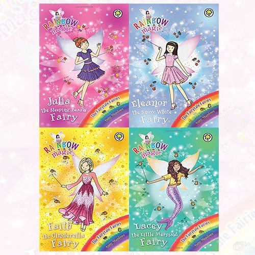 Fairytale Fairies Collection Daisy Meadows Rainbow Magic Series 4 Books ...