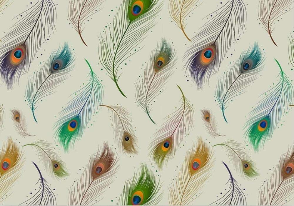 Peacock Feather Wallpaper Border