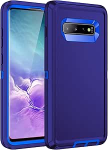 Amazon.com: RegSun for Galaxy S10 Plus Case,Shockproof 3-Layer Full Body Protection [Without ...
