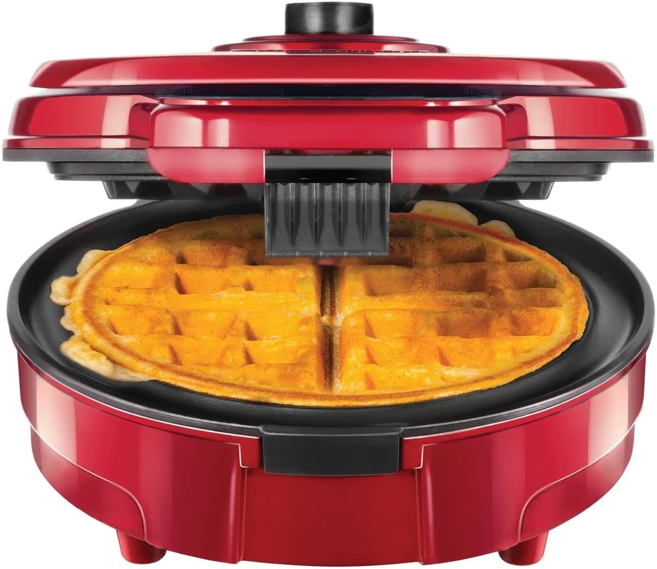Amazon.com: Anti-Overflow Belgian Waffle Maker Red Stainless Steel ...
