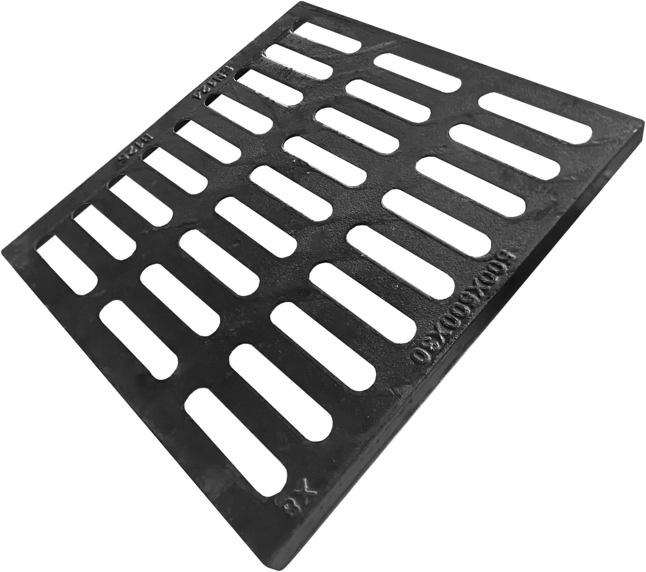NATOTELA Cast Iron Storm Drain Grate-L500mmxW500mmxH30mm Metal Sewer ...