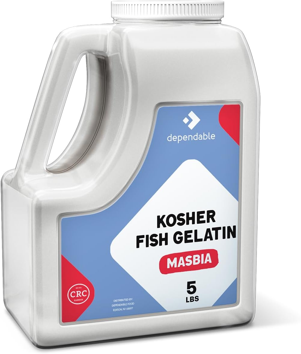 Amazon.com : Dependable Food Fish Gelatin Powder - 5 lb. Bulk Jug ...