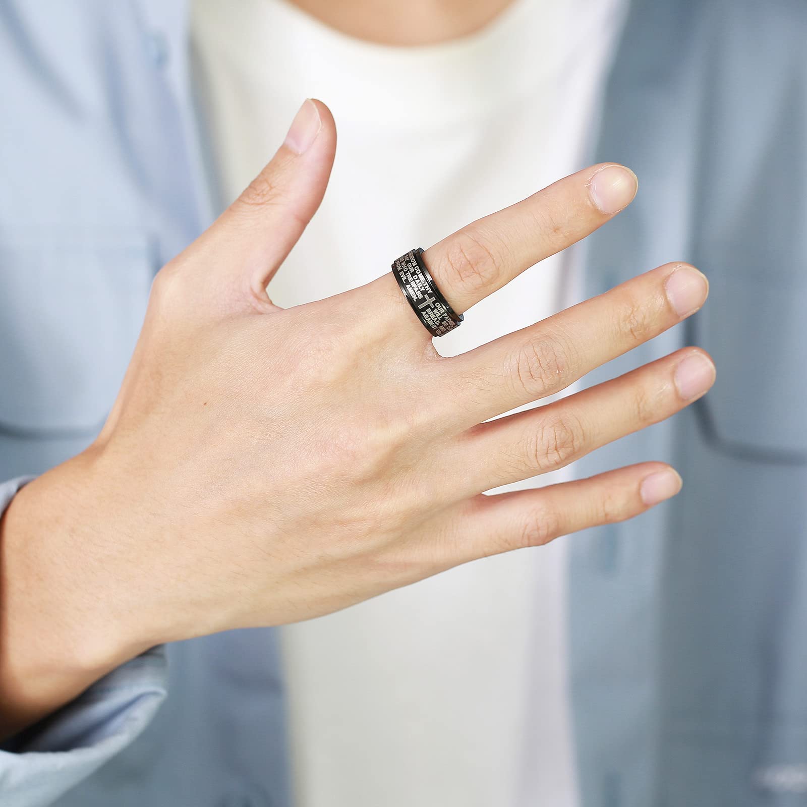 Snapklik.com : Yomlry Fidget Ring For Women & Men - Christian Lords ...