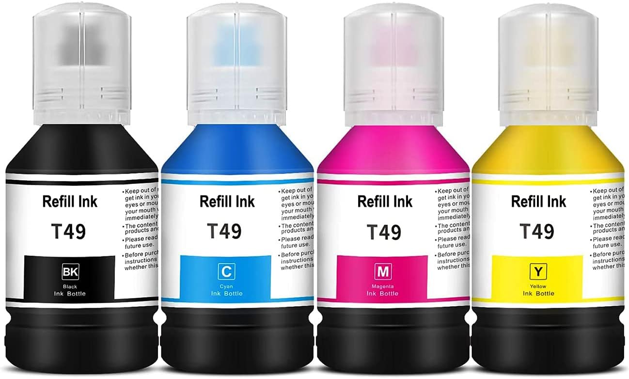 Amazon.com: KSUMEI 4×140ml T49 Refill Ink Bottle Replacement T49H1 ...