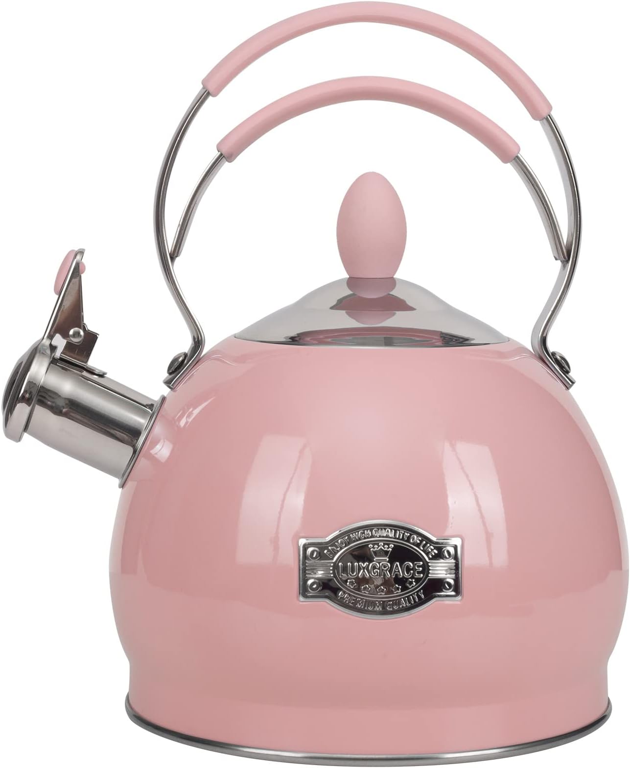 Whistling Tea Kettle Stainless Steel Teapot, Teakettle for Stovetop ...