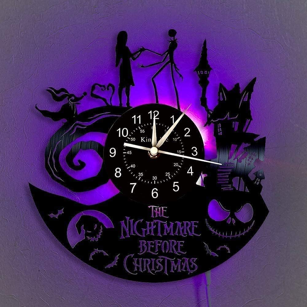 Amazon.com: SKNTU The Nightmare Before Christmas Vinyl Record Wall ...