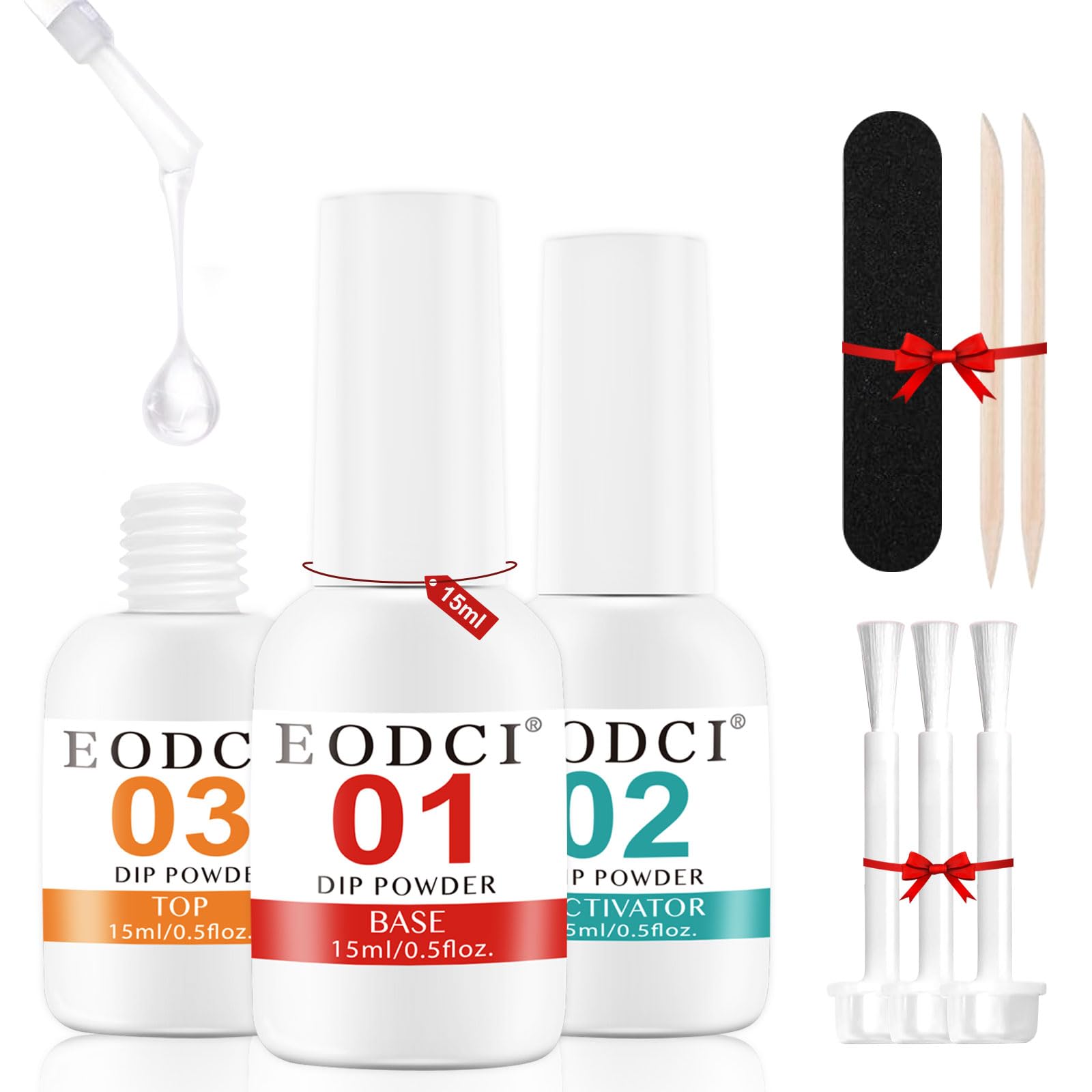 Amazon.com: eodci Dip Powder Liquid Set,15ml Large Capacity Dipping ...