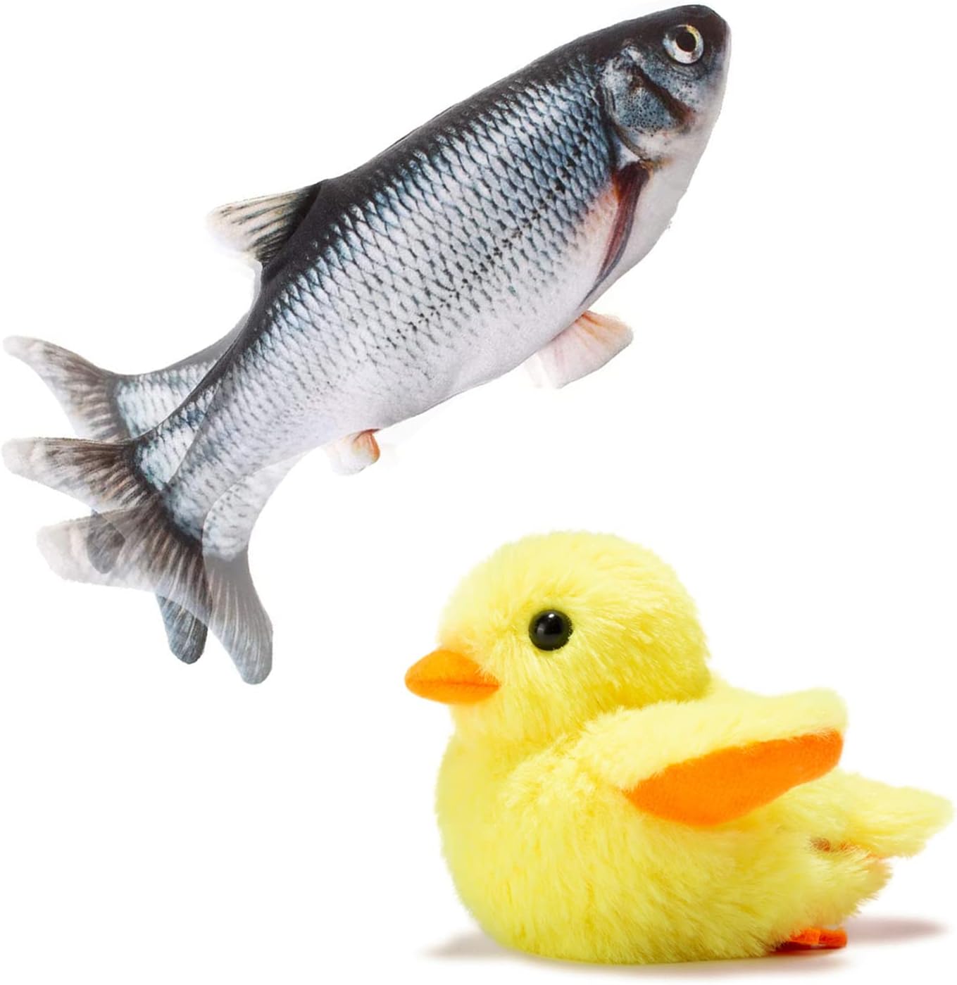 Amazon.com : Potaroma Flopping Fish and Flapping Duck Bundle : Pet Supplies