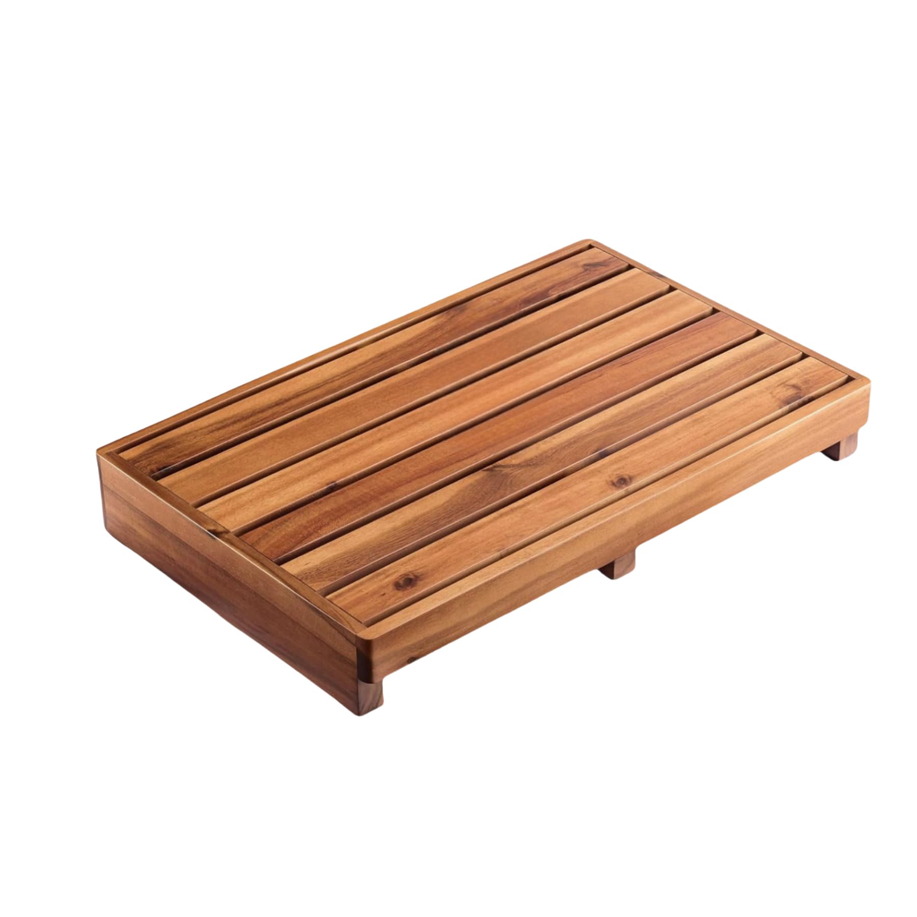 Amazon.com: Wooden One Step Stool - Solid Pine Step Vertical Board with ...
