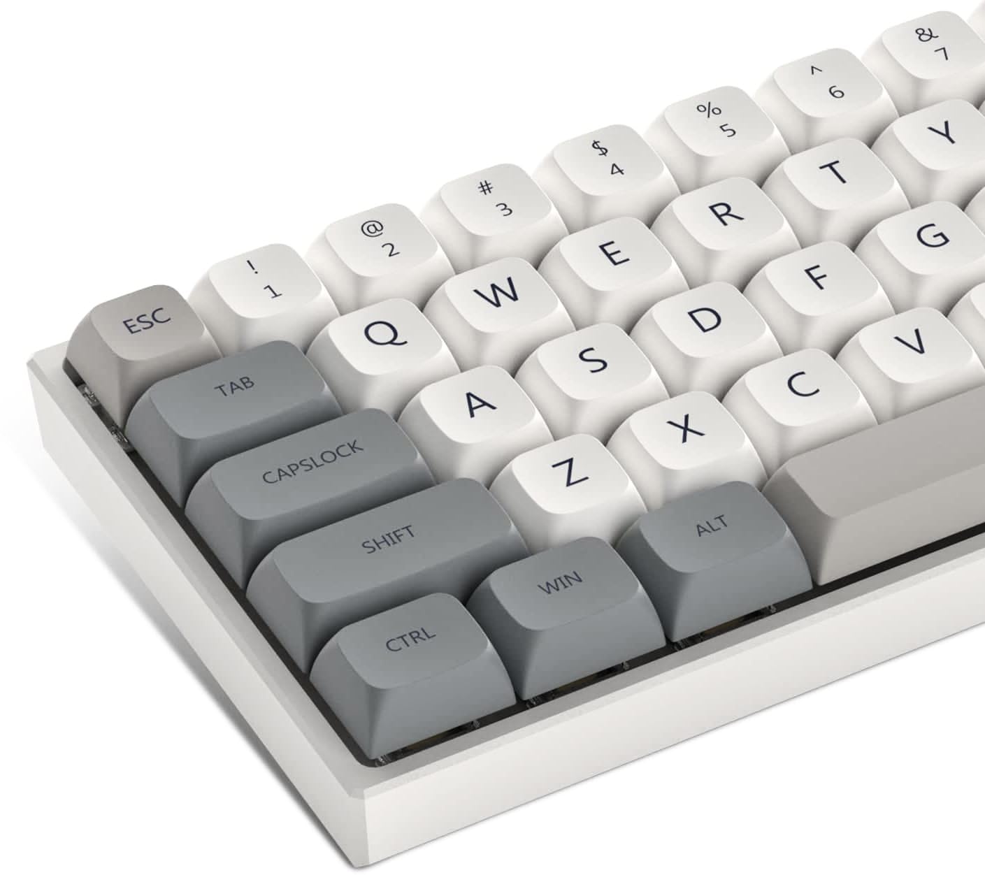 Amazon.com: Womier Retro Grey Double Shot PBT keycaps,XDA Profile ...