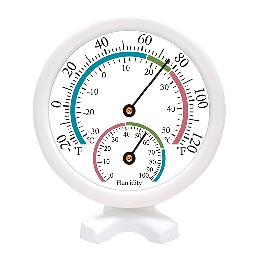 Amazon.com: Mini Indoor Thermometer Hygrometer Analog 2 in 1 ...