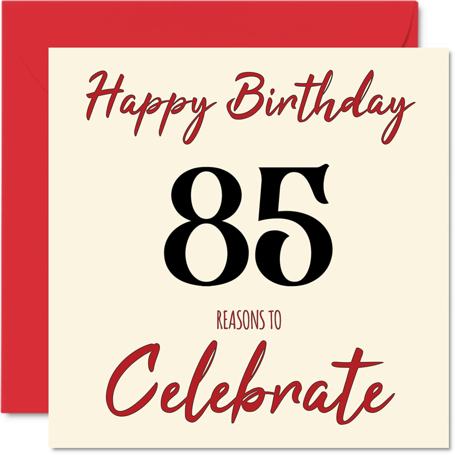 Buy Fun 85th Birthday Cards for Men Woman - Reasons To - Happy Birthday ...