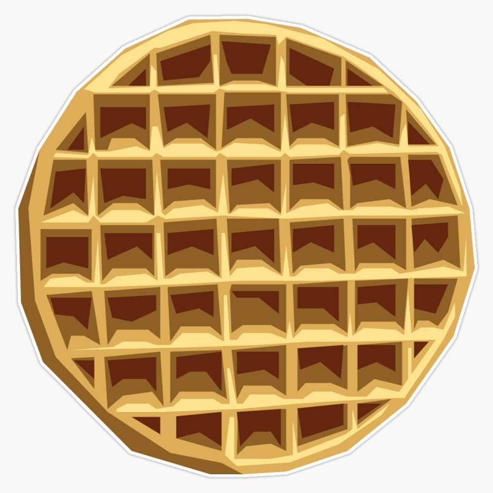 Amazon.com - Waffle Sticker Vinyl Bumper Sticker Decal Waterproof 5"