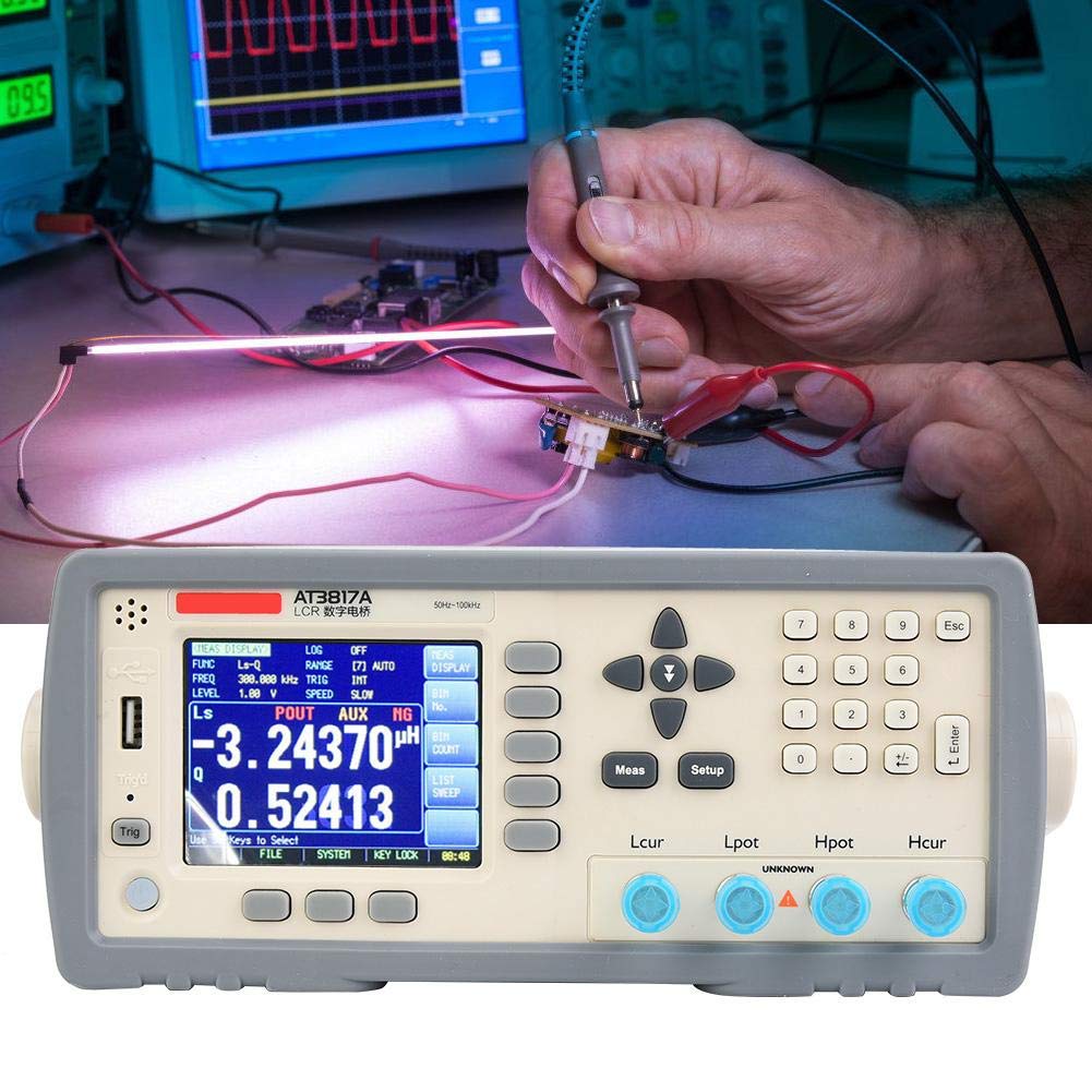 Digital LCR Meter, AT3817A High Precision LCR Multimeter Bridge Tester ...