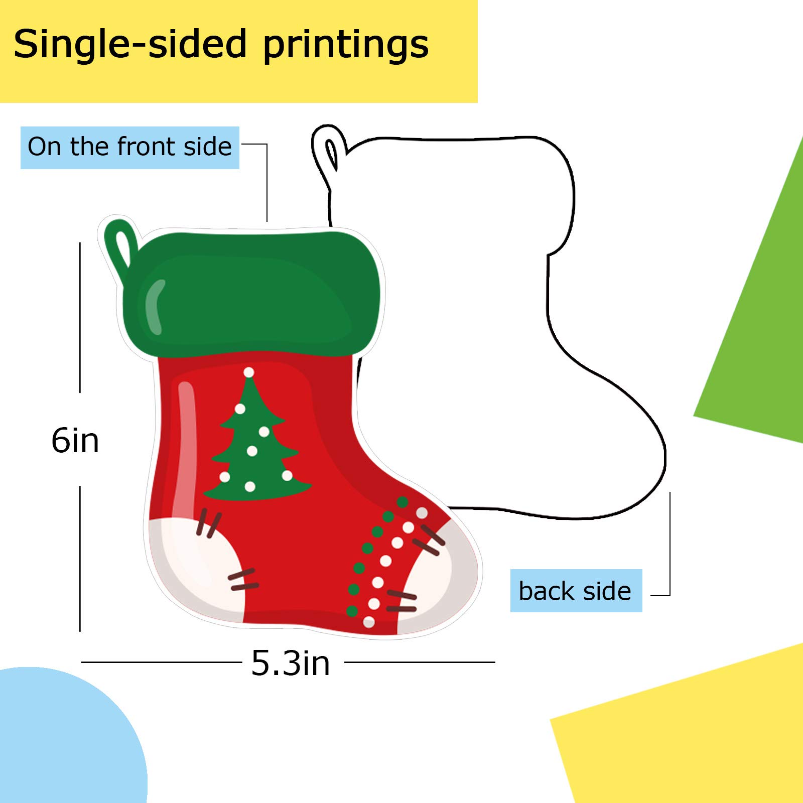 Snapklik.com : Christmas Mini Colorful Cut-Outs 45Pcs Assorted Xmas ...