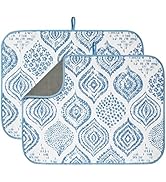 Amazon.com: AELS XL 24" x 18" Dish Drying Mat, Set of 2, for Kitchen ...