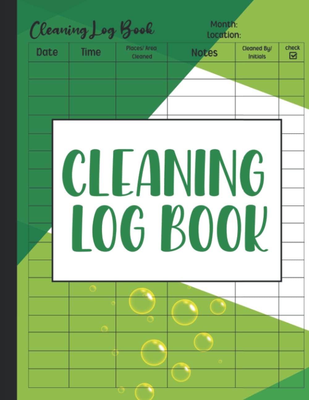 Cleaning Log Book: Daily Cleaning Checklist Perfect for Home & Offices ...