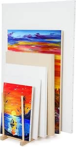 Amazon.com: Falling in Art Large Wooden Art Storage Rack - Canvas ...