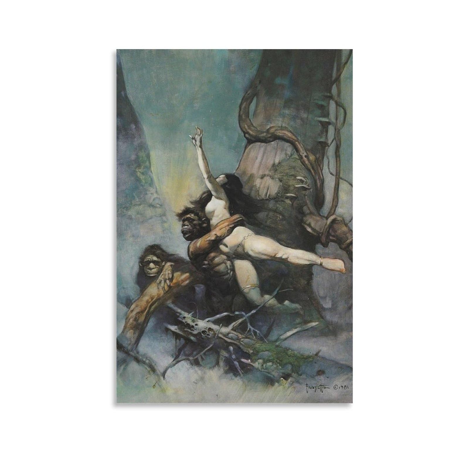 Amazon.com: Frank Frazetta Posters Art Prints《Captive Princess》Fantasy ...