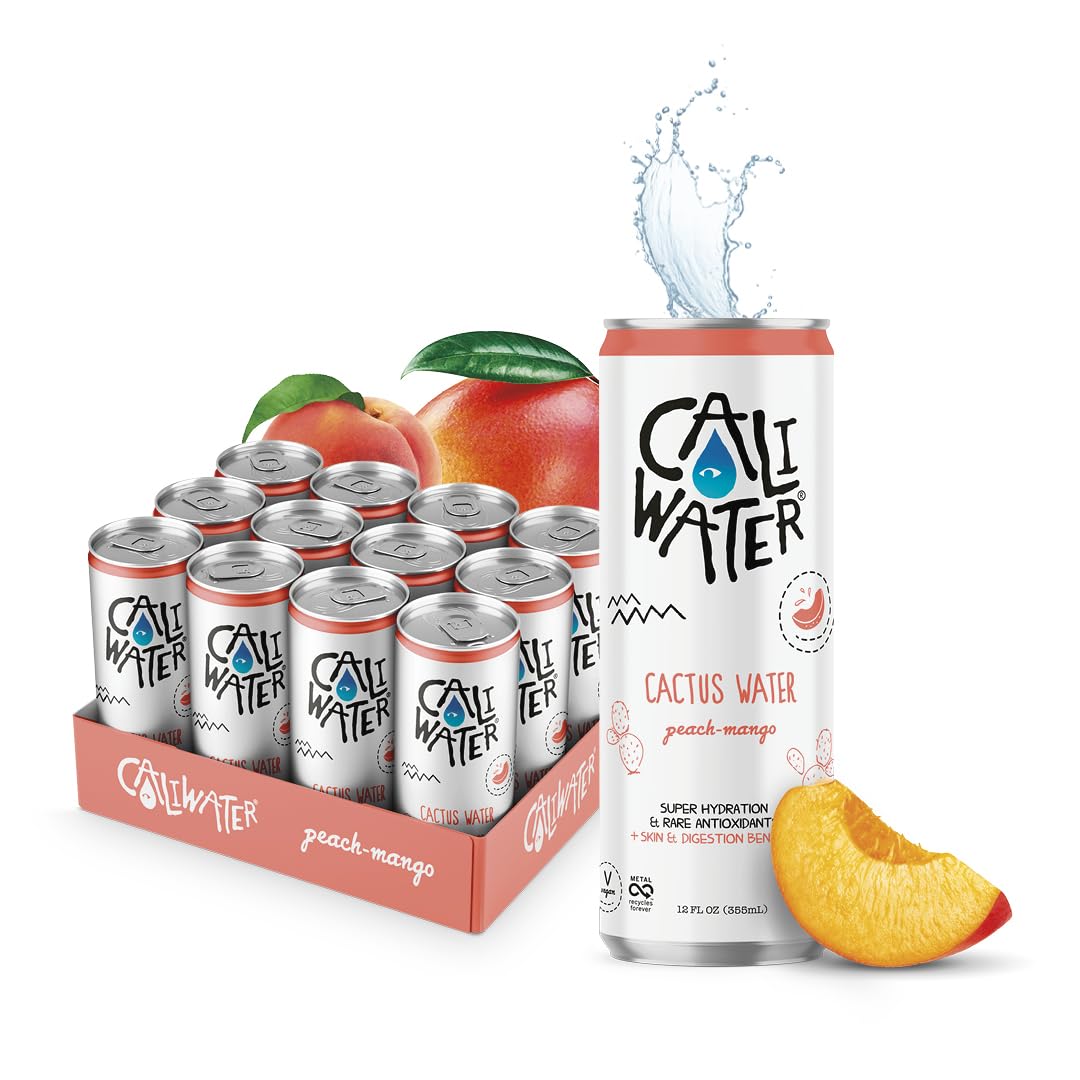Amazon.com: Caliwater - Organic Cactus Water - Peach Mango - 6g Sugar ...