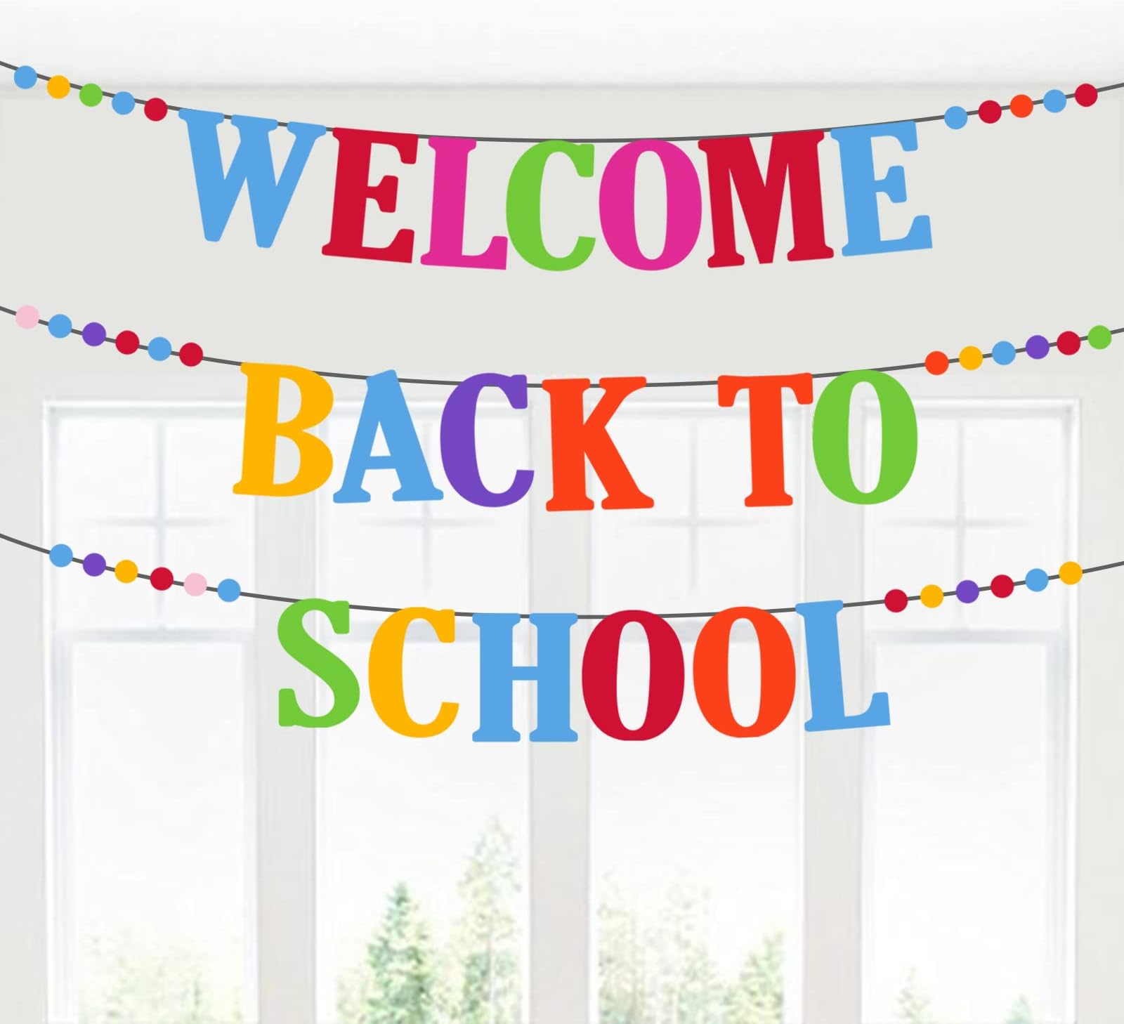 Amazon.com: Welcome Back to School Banner Decorations, Back to School ...