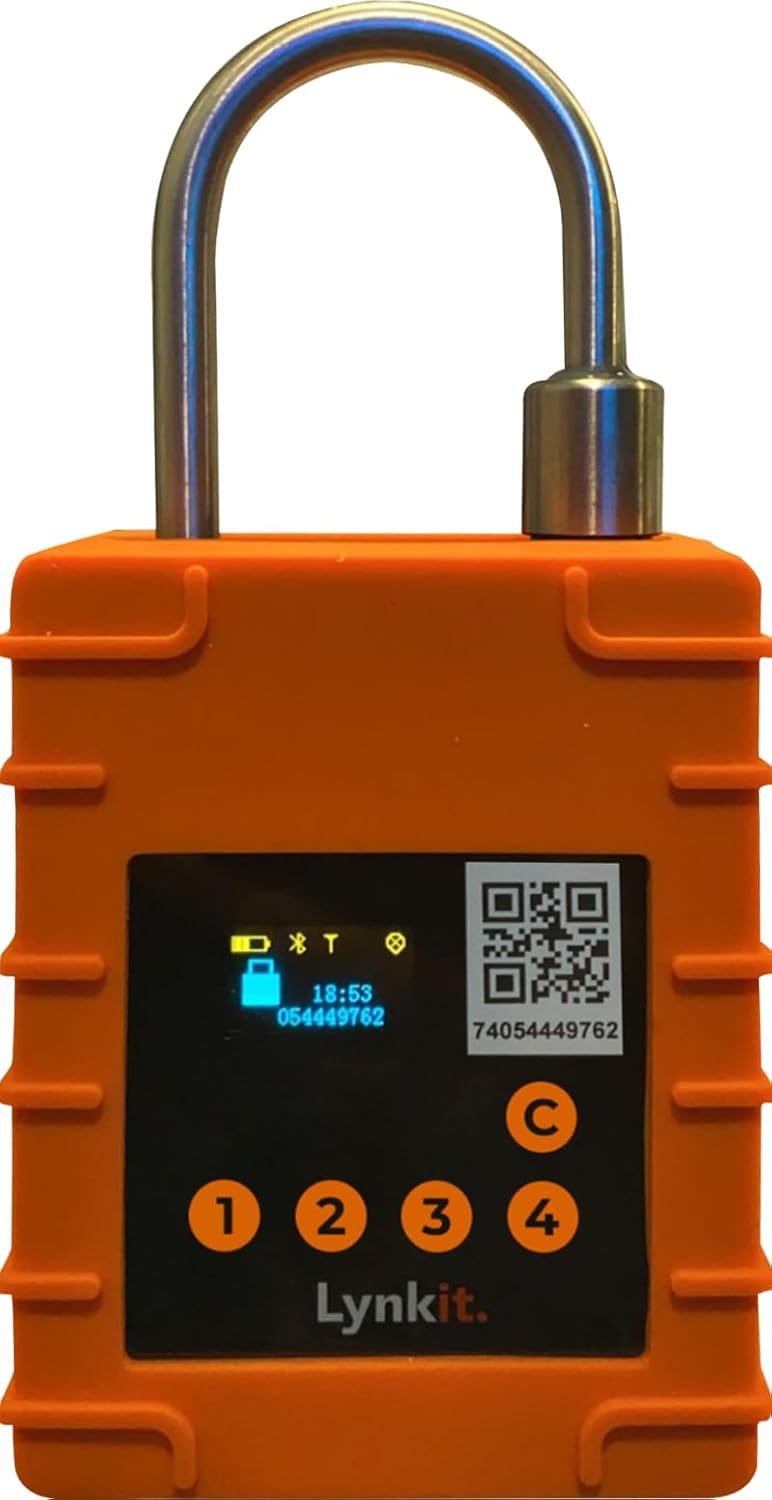 Lynkit Smart 4G GPS Lock with Dual SIM, 10000mAh Battery & RFID Unlock ...