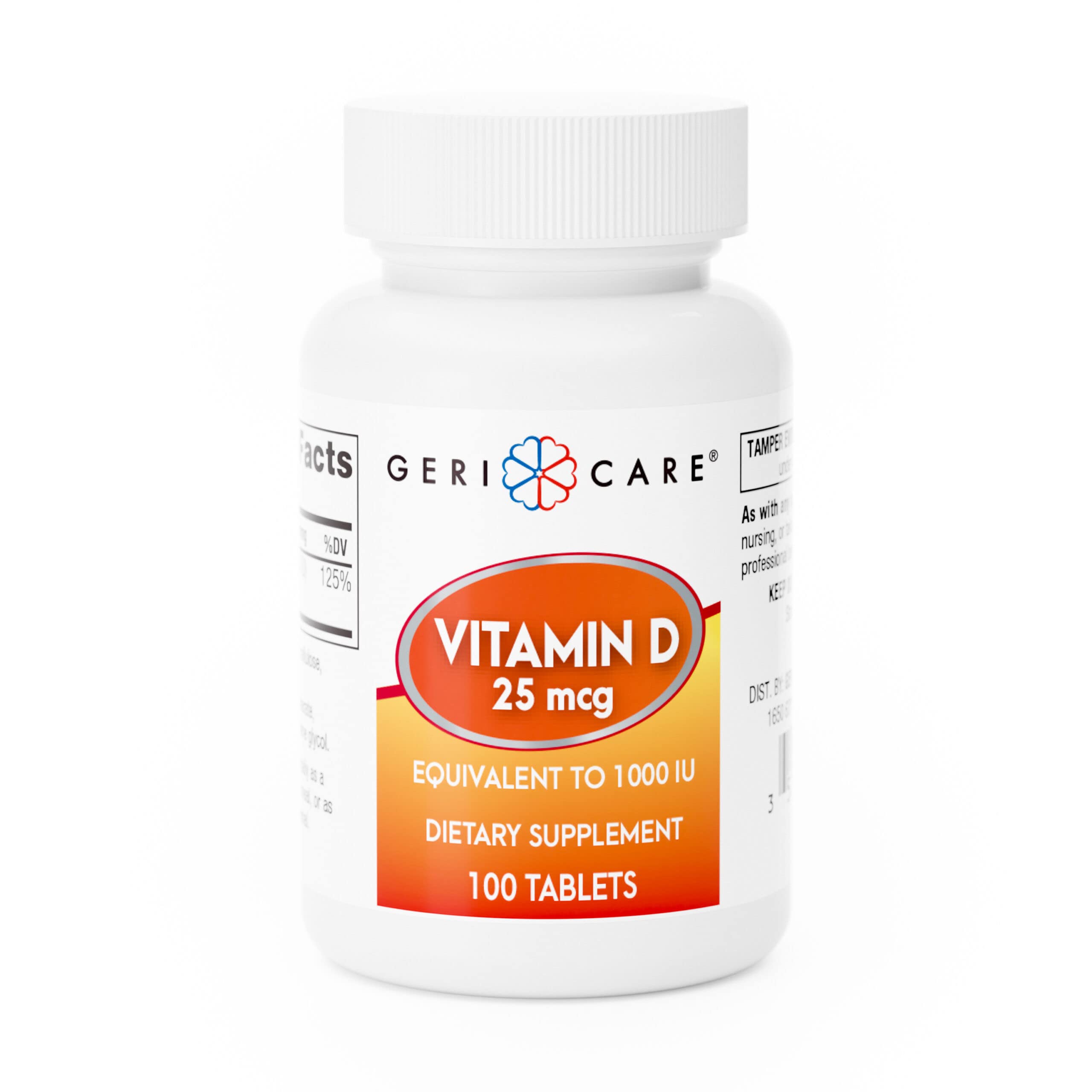 Amazon.com: GeriCare Vitamin D 25mcg Tablets Dietary Supplement, 100 ...