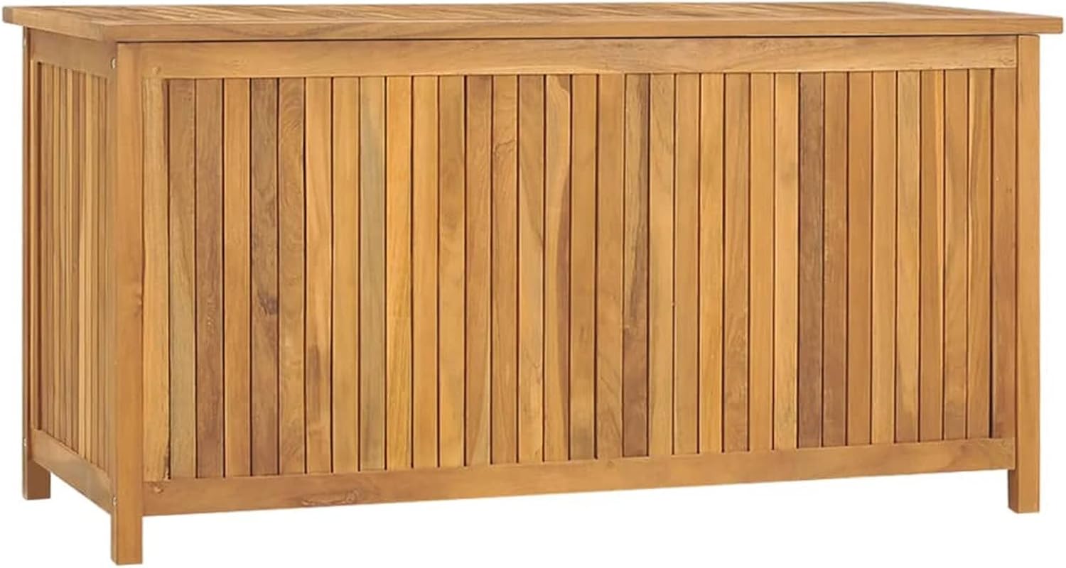 Amazon.com: Tidyard Garden Storage Box Teak Wood Deck Box Storage ...